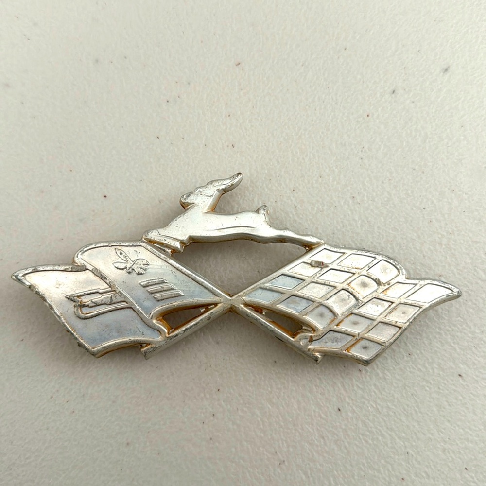 60s Chevrolet Impala Badge Cross X Flag - Gem